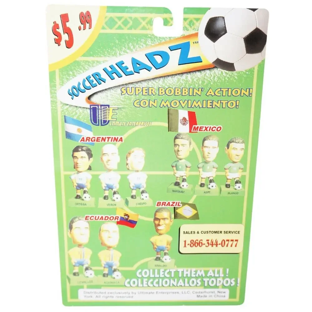 Soccer Headz | Toys | Vintage Alberto Aspe 4 Bobble Toy Figure Mexico ...